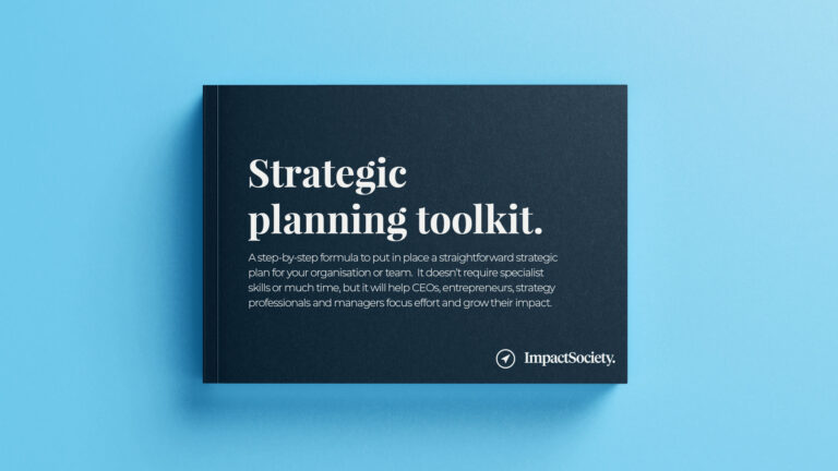 Download a free preview of our Strategic Planning Toolkit - Impact Society